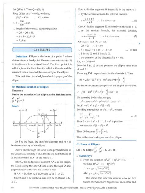 Ellipse Hyperbola Navneet Pdf