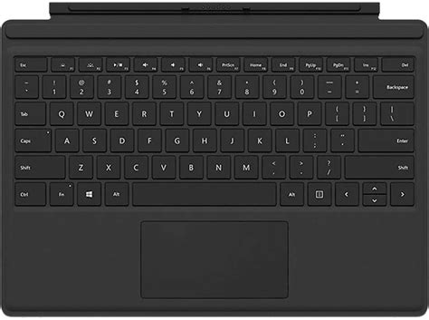 Teclado Funda Para Surface Pro Microsoft Pro Type Cover Soporte Color Negro
