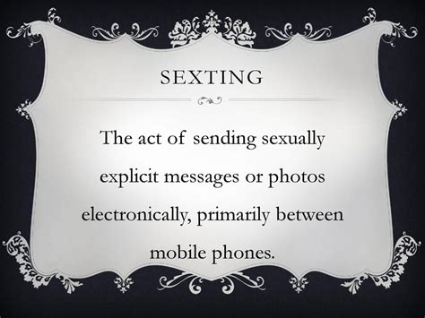 SEXTING Ppt Download