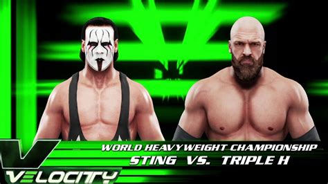 WWE 2K19 - Sting VS Triple H [SUBMISSION MATCH FOR WORLD HEAVYWEIGHT CHAMPIONSHIP] #wwe - YouTube