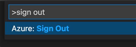 How To LOGOUT AZURE EXTENSION Issue Microsoft Vscode Azure Account GitHub