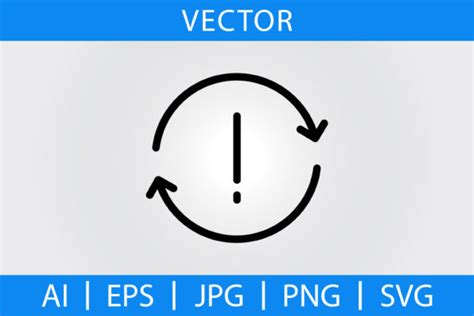 Vector Sync Error Outline Icon Graphic By Muhammad Ali Creative Fabrica