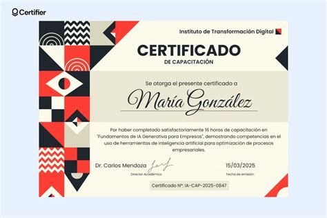 15 Modelos De Certificado De Capacitación Editables Gratis
