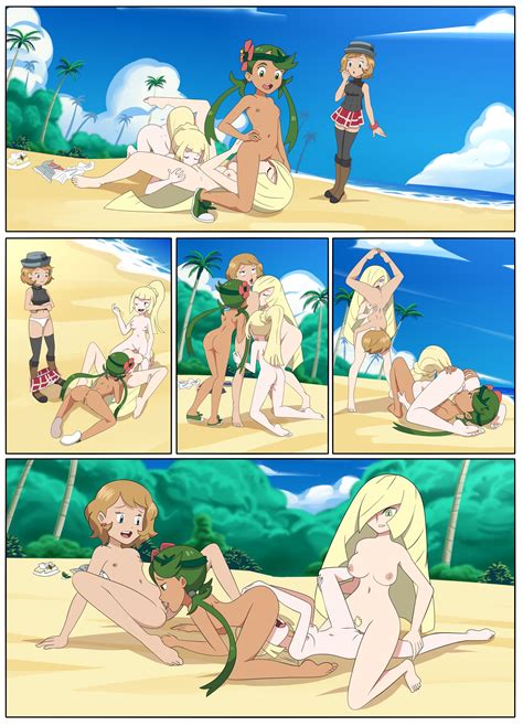Rule 34 4girls 5 Panel Comic 69 Accurate Art Style Ass Ass Fingering Beach Beach Sex Being