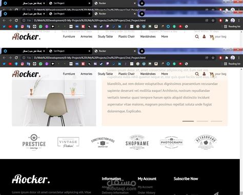 Furniture Website مستقل
