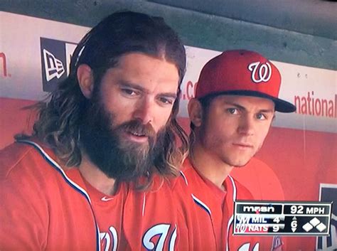 Jayson Sitting With Trea Turner In The Dugout Washington Nationals
