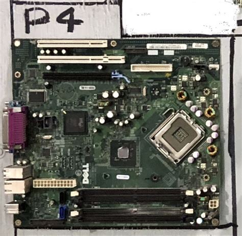 P4 Green Motherboard Computer Parts And Components