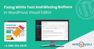 How To Fix White Text And Missing Buttons In WordPress Visual Editor