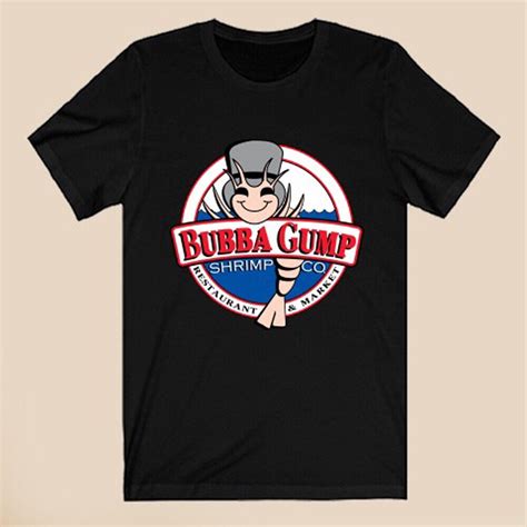 Bubba Gump Shrimp Co Mens Black T Shirt Size S 3xl