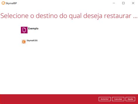 Restauração De Arquivos Skymail