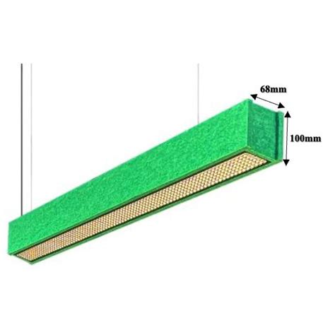 Acoustic Linear Lamp With Honeycomb Diffuser Hk