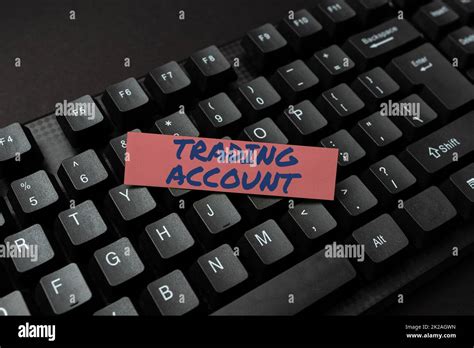 Inspiration Showing Sign Trading Account Business Idea Investment Account Having Securities