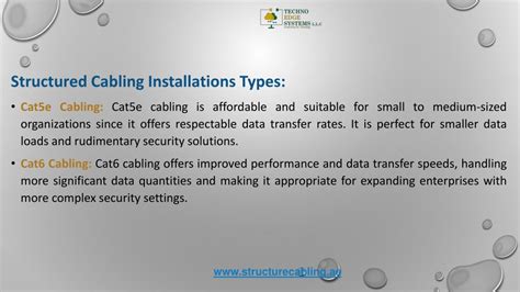 Ppt Types Of Structured Cabling For Security Systems Powerpoint