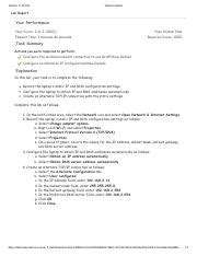 Lab 6 6 6 Configure Alternate TCPIP Settings Pdf 3 22 22 11 50 PM TestOut LabSim Lab Report