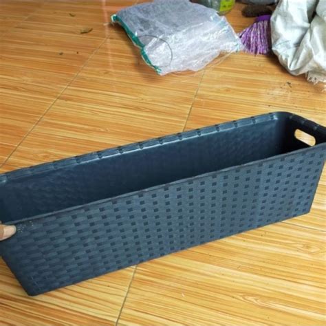 Jual Pot Tanaman Bunga Cjp Panjang Anyam Rotan 60 Shopee Indonesia