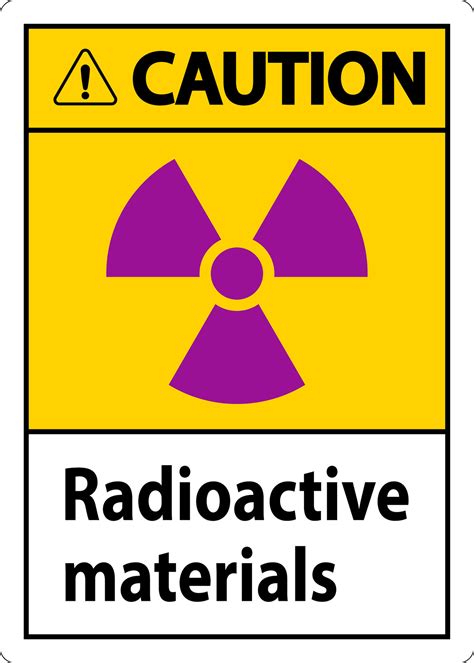 Caution Sign Radioactive Materials 25731468 Vector Art At Vecteezy