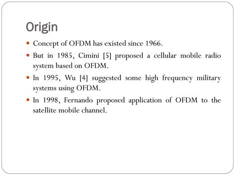 Orthogonal Frequency Division Multiplexing Ofdm Ppt