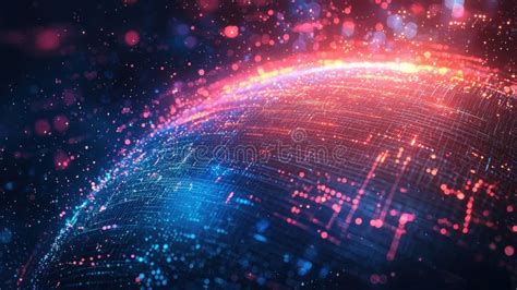 Dynamic Digital Data Visualization Abstract Environment Graphic Design