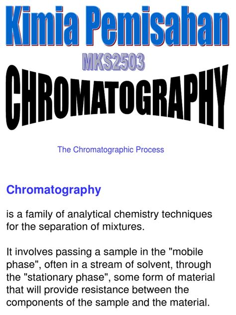 Process Pdf Elution Chromatography