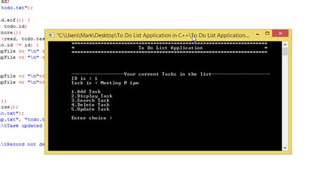 to do list application in c free source code sourcecodester