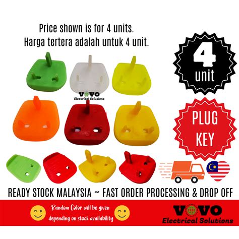 4 Units Plastic Safety Plug Key 2 Pin Converter 2 Pin Plug Key Switch Socket Plug Key 3 Pin To