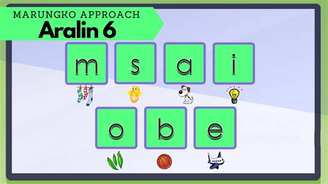 Marungko Approach Aralin 6 Teacher Pia Youtube