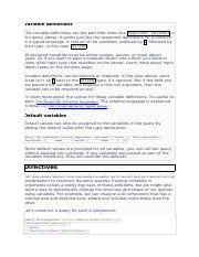 Mastering Variable Definitions Defaults Directives Mutations