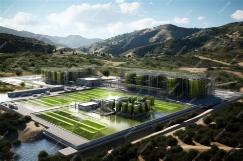 Premium Ai Image Algaebased Biohydrogen Production Facility