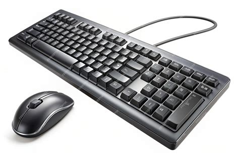 Premium Photo 3d Computer Keyboard Isolated On White Background Wired Computer Keyboard Pc
