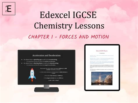 Edexcel Igcse Physics Lessons Chapter 1 Forces And Motion Teaching Resources