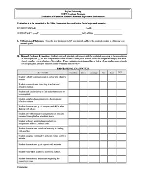 Research Evaluation Form Fill And Sign Printable Template Online