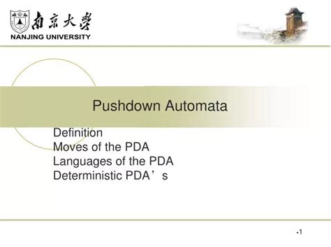 PPT Pushdown Automata PowerPoint Presentation Free Download ID 1896418