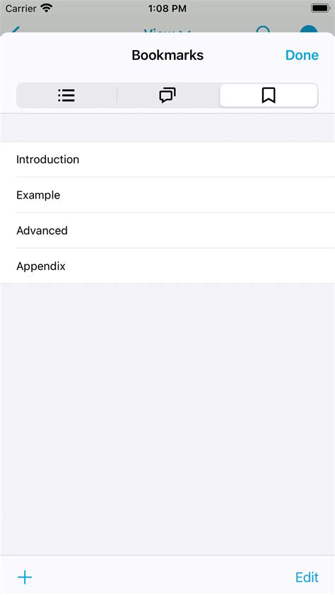User Defined Bookmarks In Xamarin Pdf Viewer Apryse Documentation