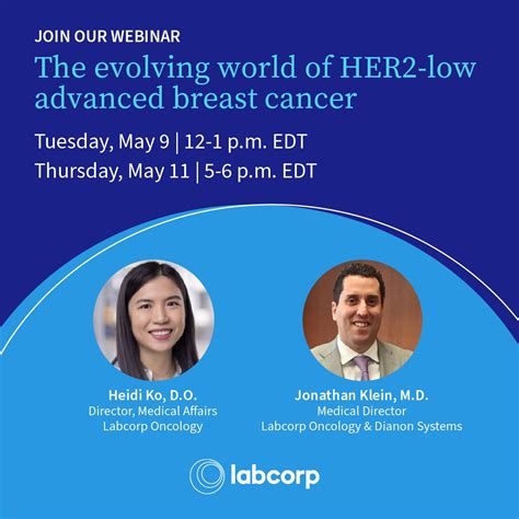 Join Labcorp To Learn About Updates To Our Her2 Test Offering And