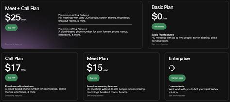 Webex Calling Pricing Plans Features Complete Review