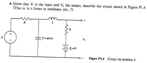 solved 4 given that v is the input and vo the output