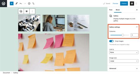 How To Use The WordPress Gallery Block