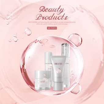 Water Element Skin Care Product Red Promotion Banner