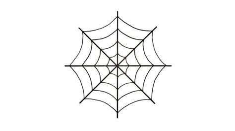 How To Draw A Spider Web Step By Step Hand Of Art