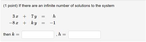 Solved 1 Point If There Are An Infinite Number Of