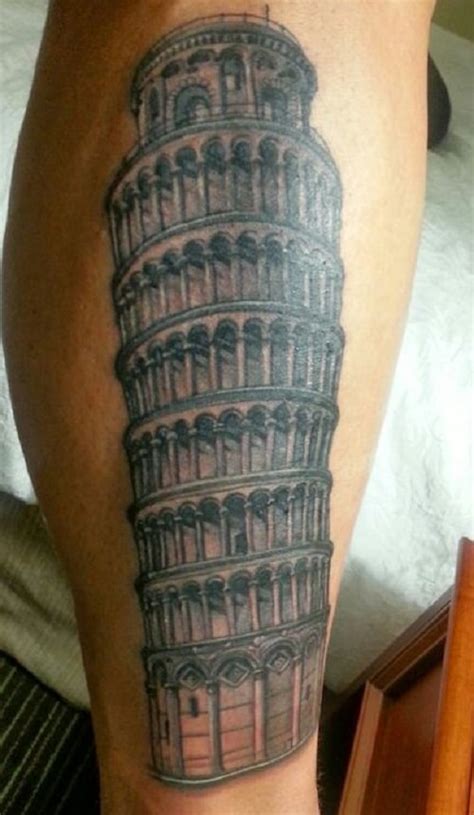 세계 기념물의 화려한 문신