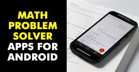 Best Math Problem Solver Apps For Android In