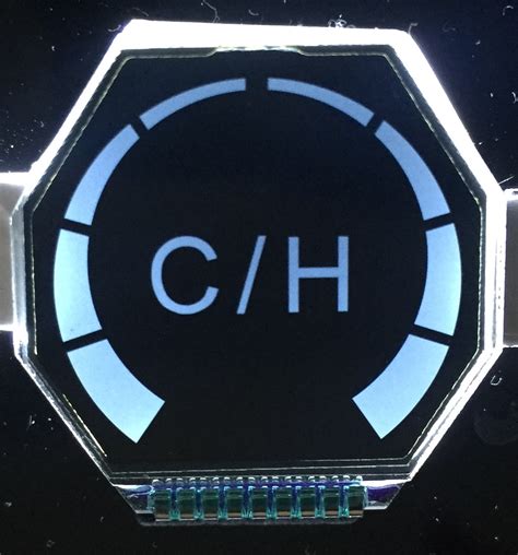 Vehicle Instrument Va Btn Pmva 7 Segment Lcd Display With Backlight Round Shape And Alien Price