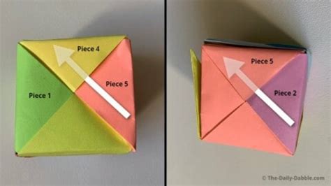 How To Make An Easy Origami Cube Modular The Daily Dabble