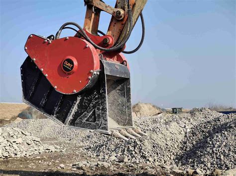 Excavator Jaw Demolition Concrete Hydraulic Crusher Bucket Ray