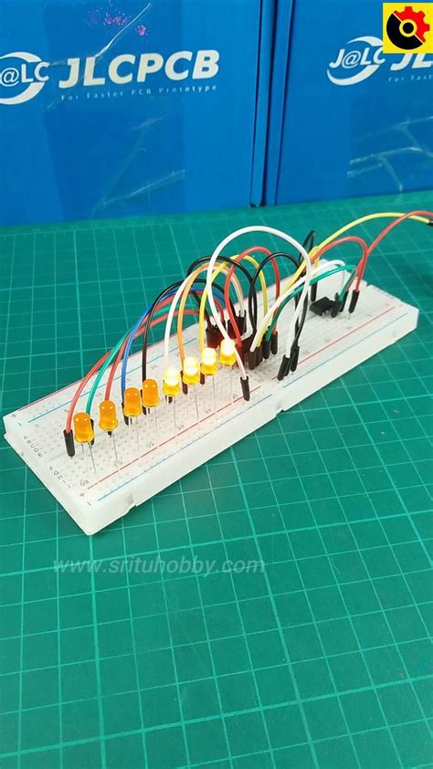 Attiny85 Led Chaser With 74hc595 Shift Registers Artofit