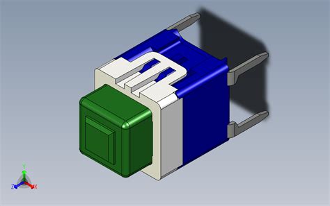 Ese20c323瞬时按钮开关 Step 模型图纸下载 懒石网