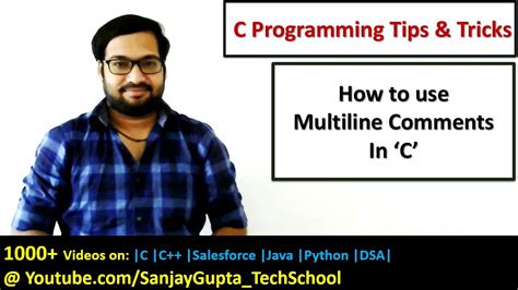 How To Use Multi Line Comments In C Programming Learn C Programming