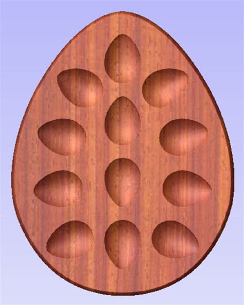 Easter Deviled Egg Tray Wood Tray Serving Tray Designed For Cnc