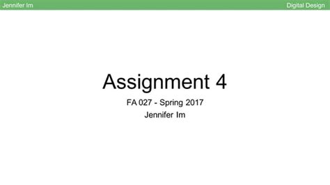 fa027 digital design assignment 4 ppt